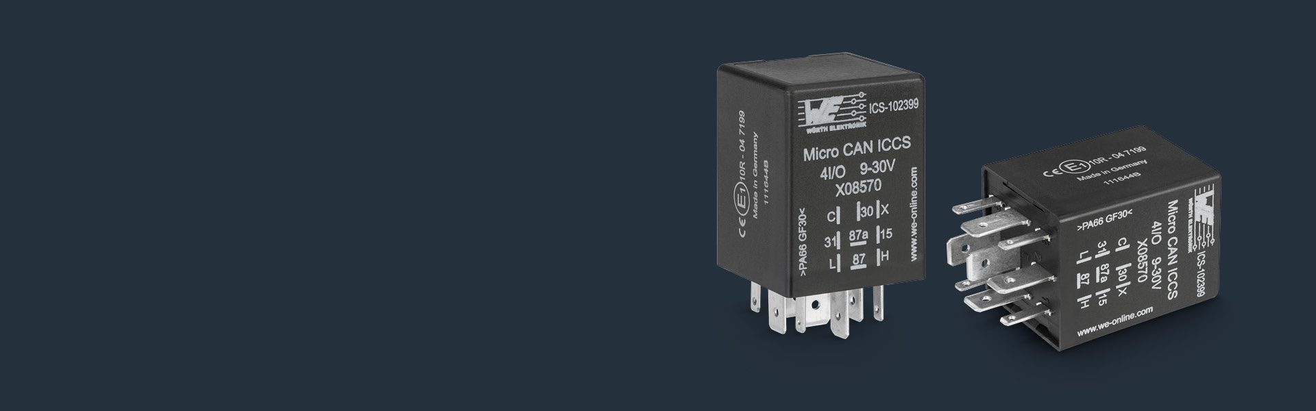Micro CAN module with integrated CAN bus interface