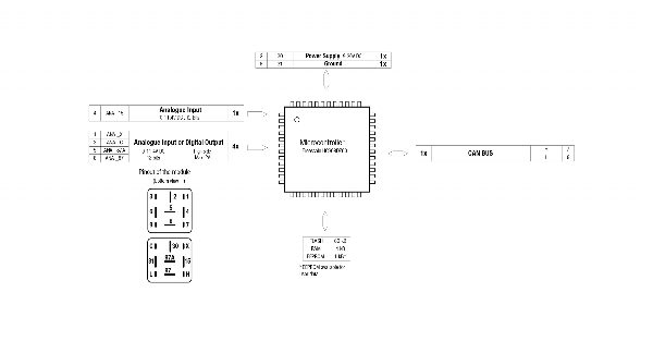 Micro CAN module with integrated CAN bus interface