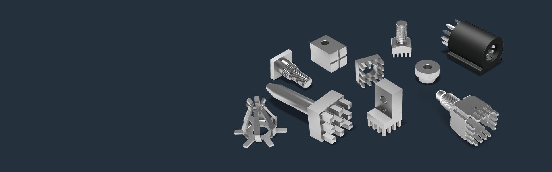 High current contacts for current distribution on PCBs