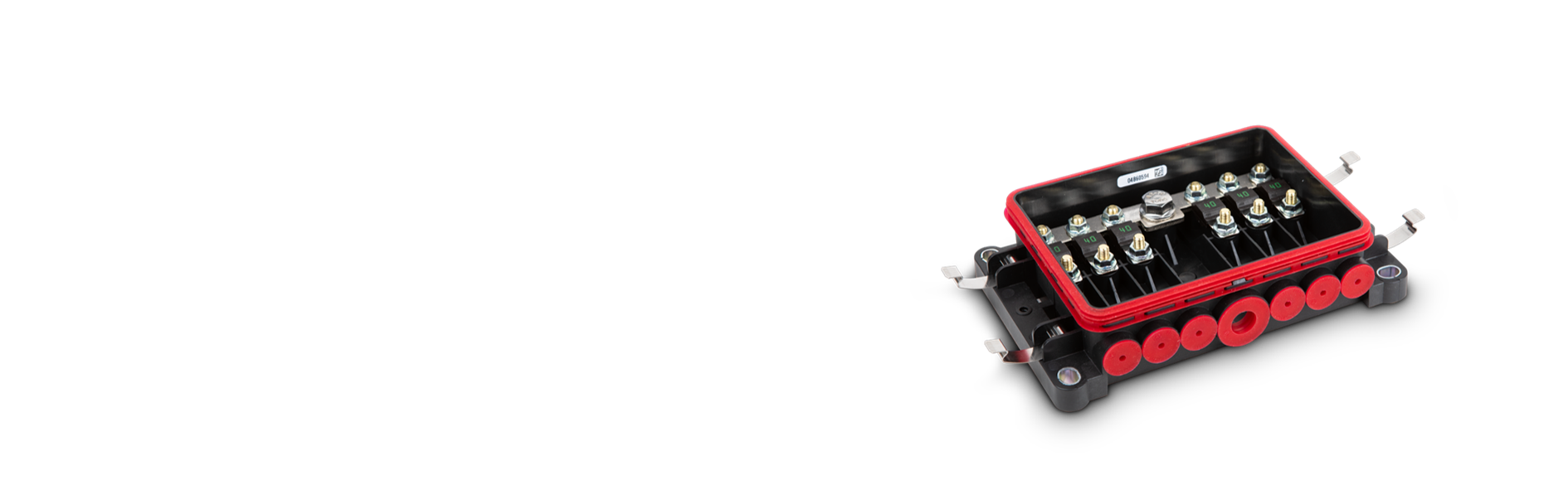 Fuse box with 6 MIDI fuses in standard housing