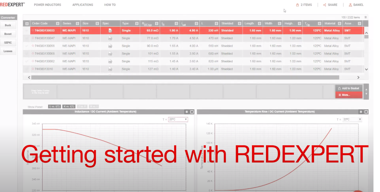 REDEXPERT - Select, Compare, Simulate