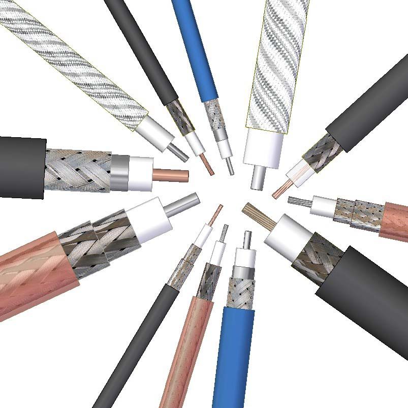 Coaxial cables and cable assemblies