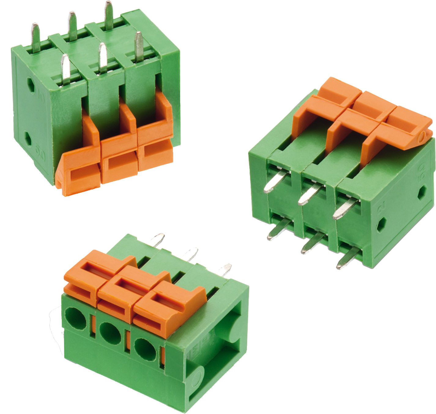 WR-TBL Series 401B - 5.00 mm Screwless Vertical Entry - 2.0 mm 2 Wires ...