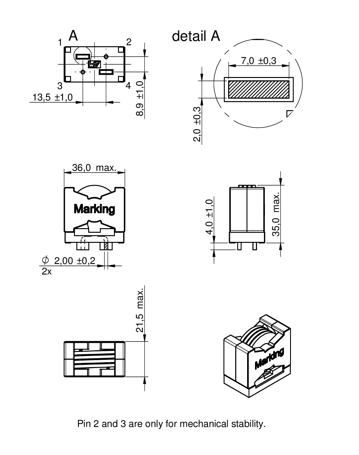 WE-HCFT THT High Current Inductor| Passive Components | Würth ...