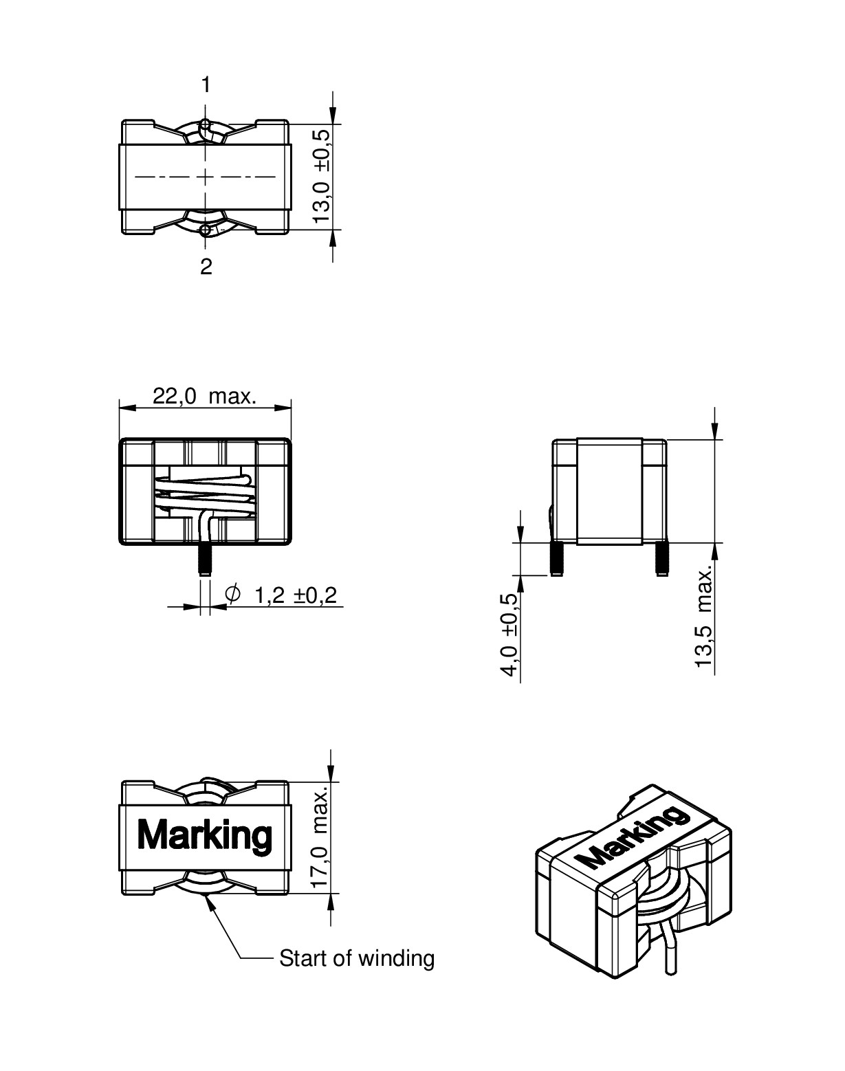 WE-HCFT THT High Current Inductor| Passive Components | Würth ...