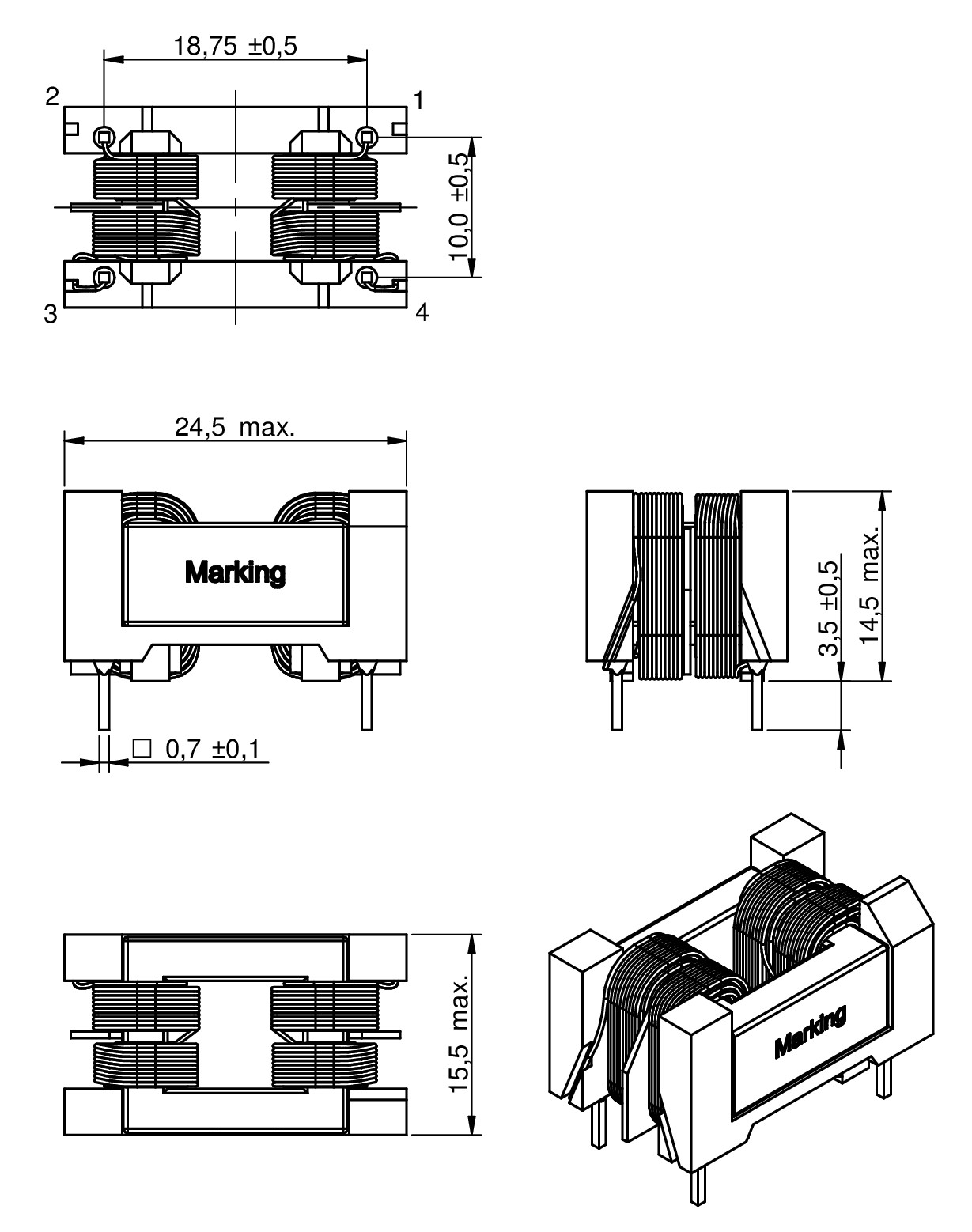 WE-FCLP Common Mode Power Line Choke | Passive Components | Würth ...