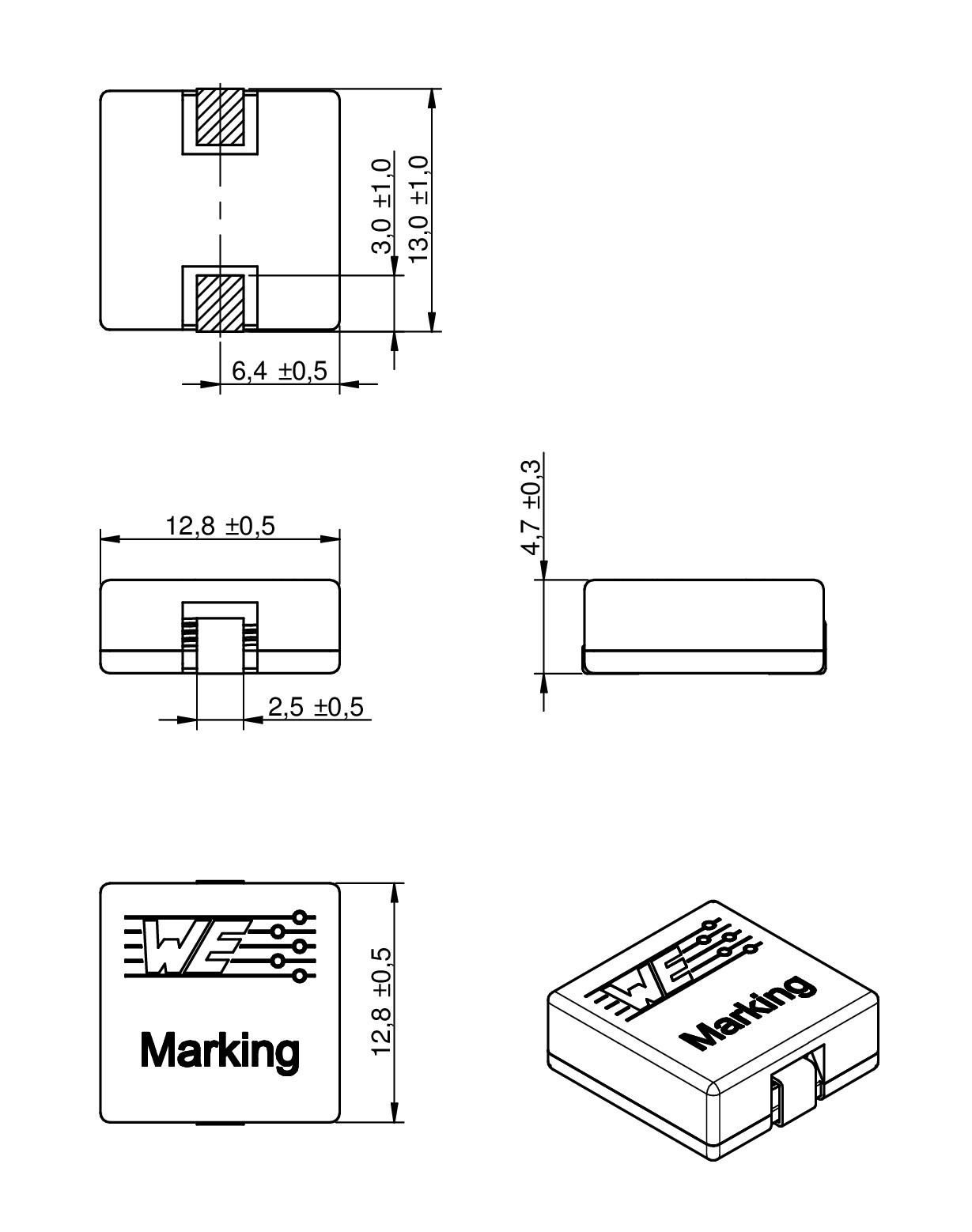 WE-HCI SMT Flat Wire High Current Inductor | Passive Components | Würth ...
