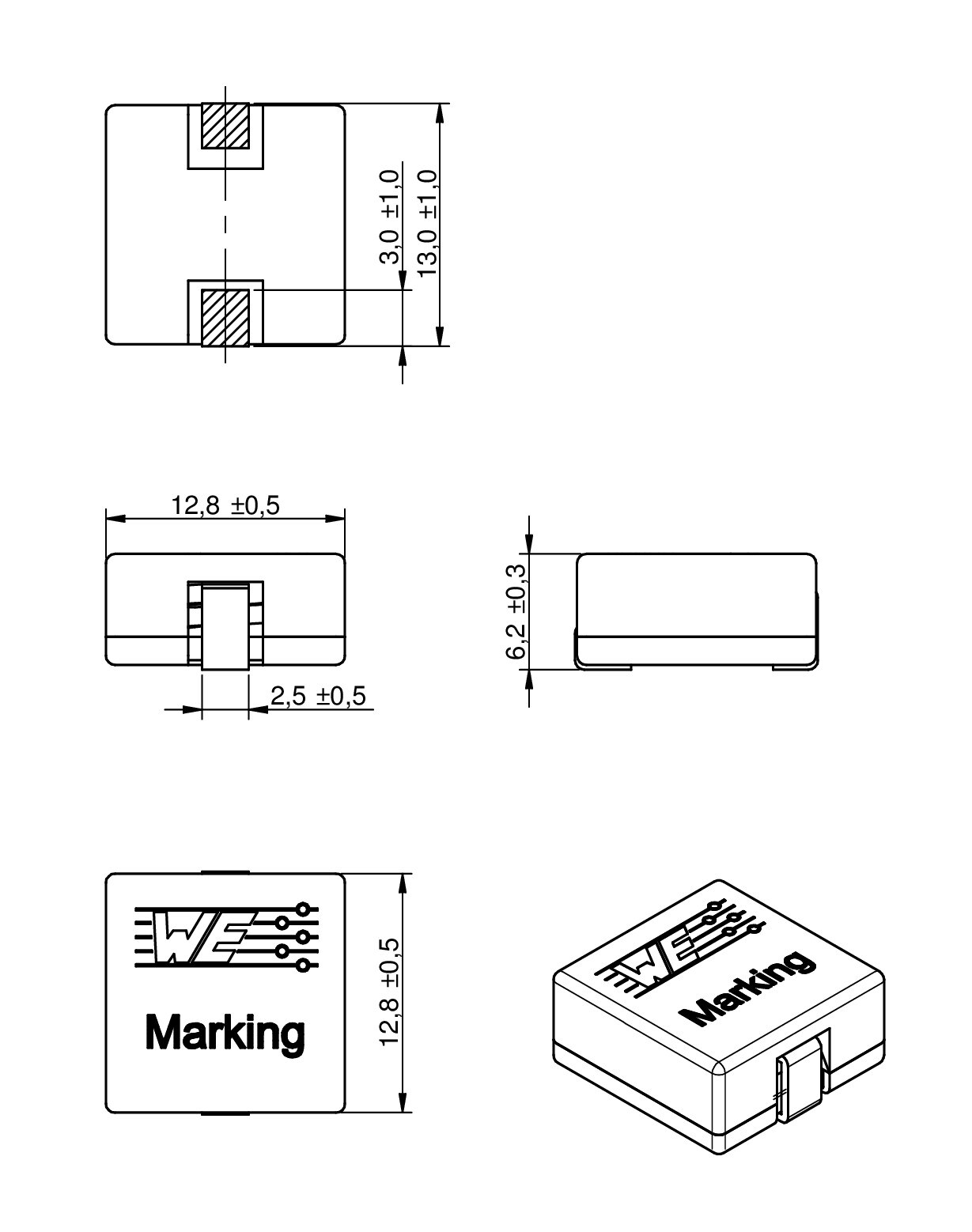 WE-HCI SMT Flat Wire High Current Inductor | Passive Components | Würth ...