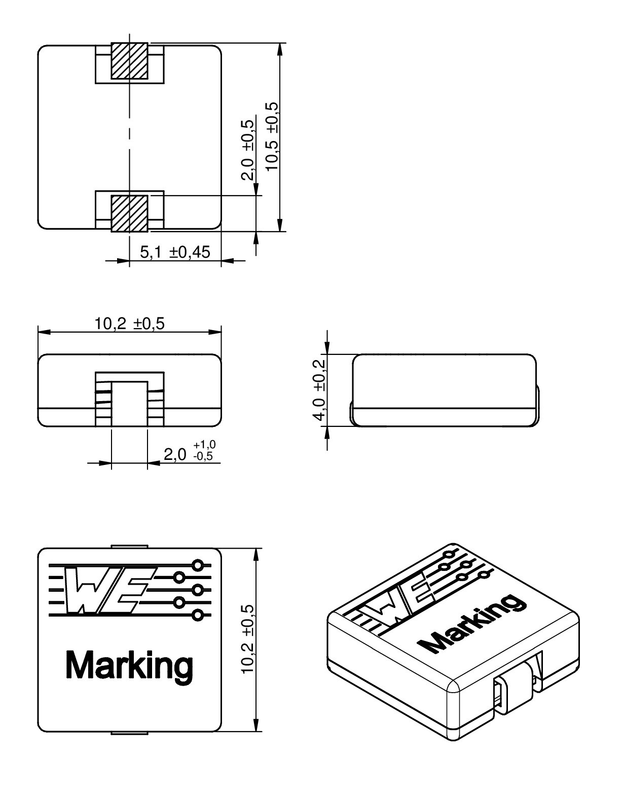 WE-HCI SMT Flat Wire High Current Inductor | Passive Components | Würth ...