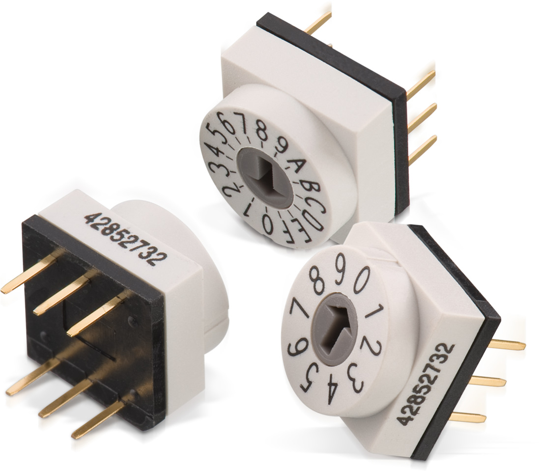 WS-ROTV THT IP67 Rotary Switch with Arrow Type Actuator 10x10 mm ...