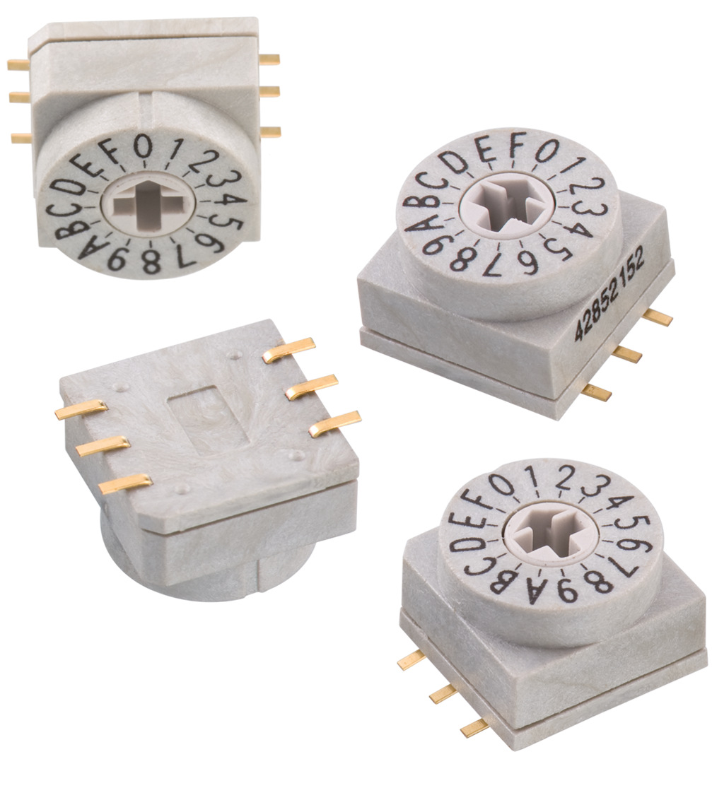 WS-ROSV SMT IP67 Rotary Switch with Cross Type Actuator 10x10 mm ...