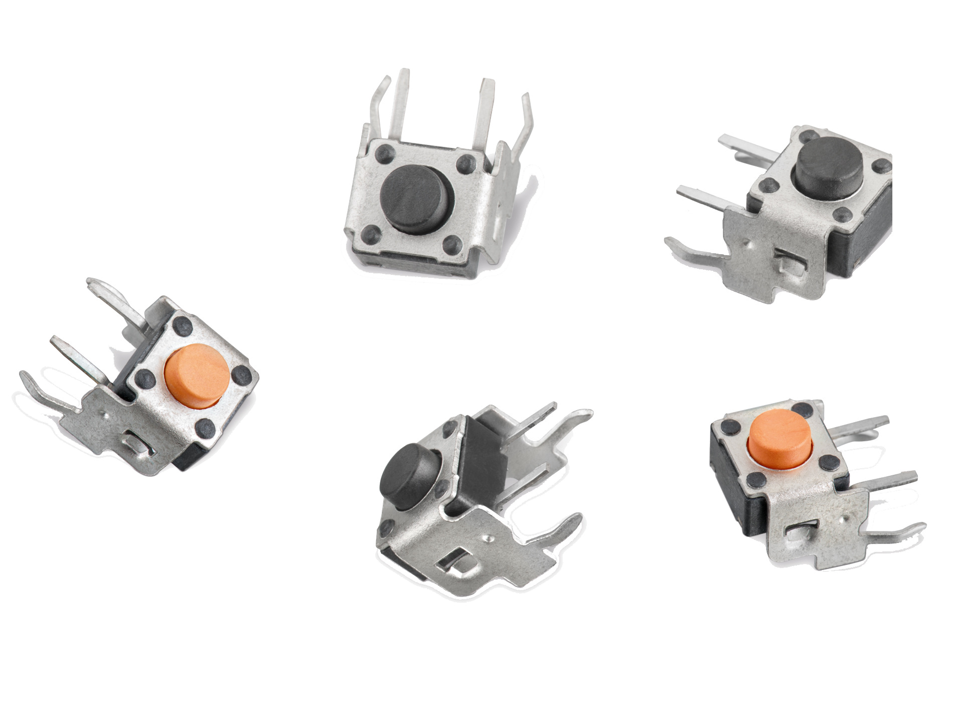 WS-TATU THT Tact Switch 6x6 mm Right Angled Type with ground terminal ...