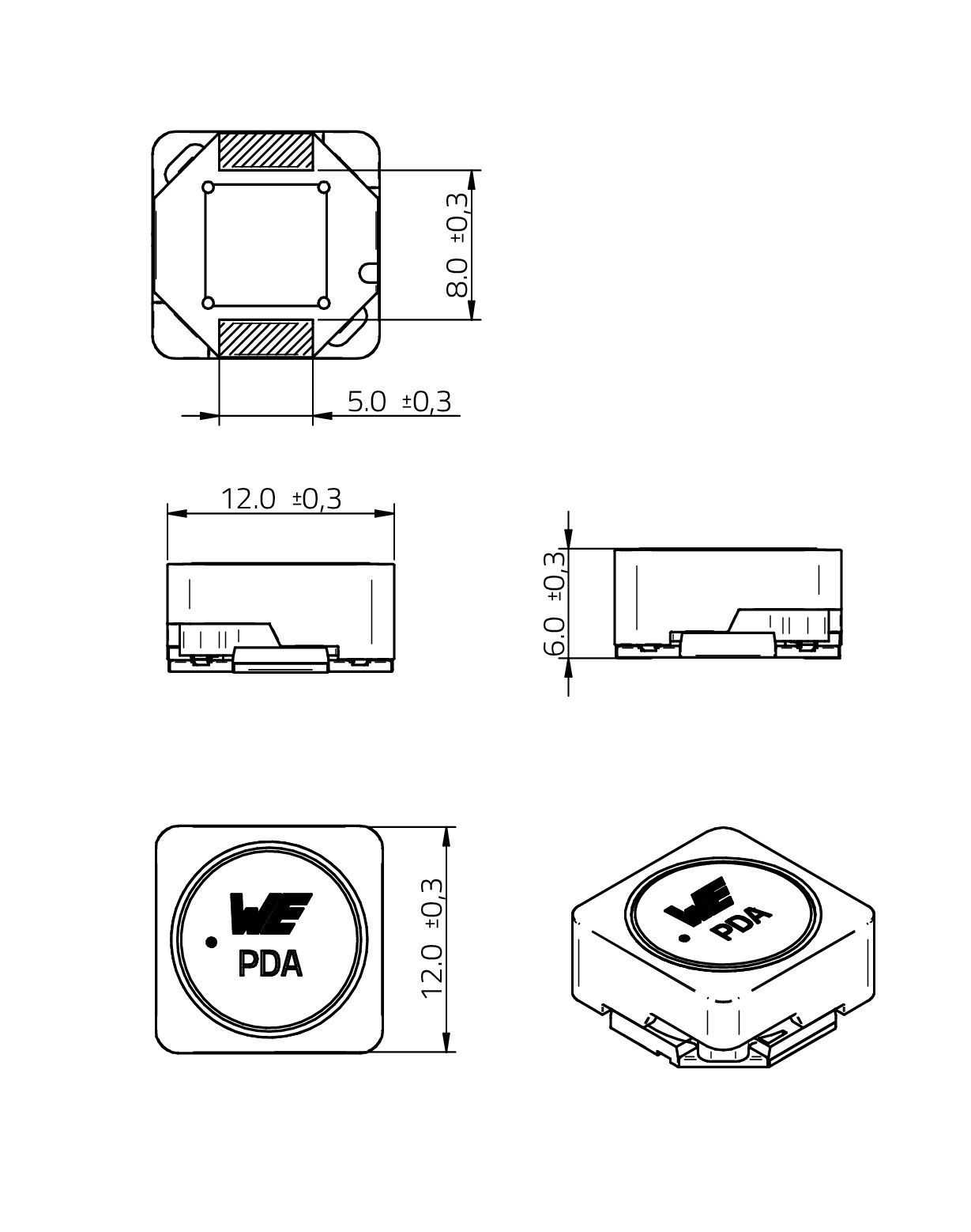 WE-PDA SMT Shielded Power Inductor | Automotive | Würth Elektronik ...
