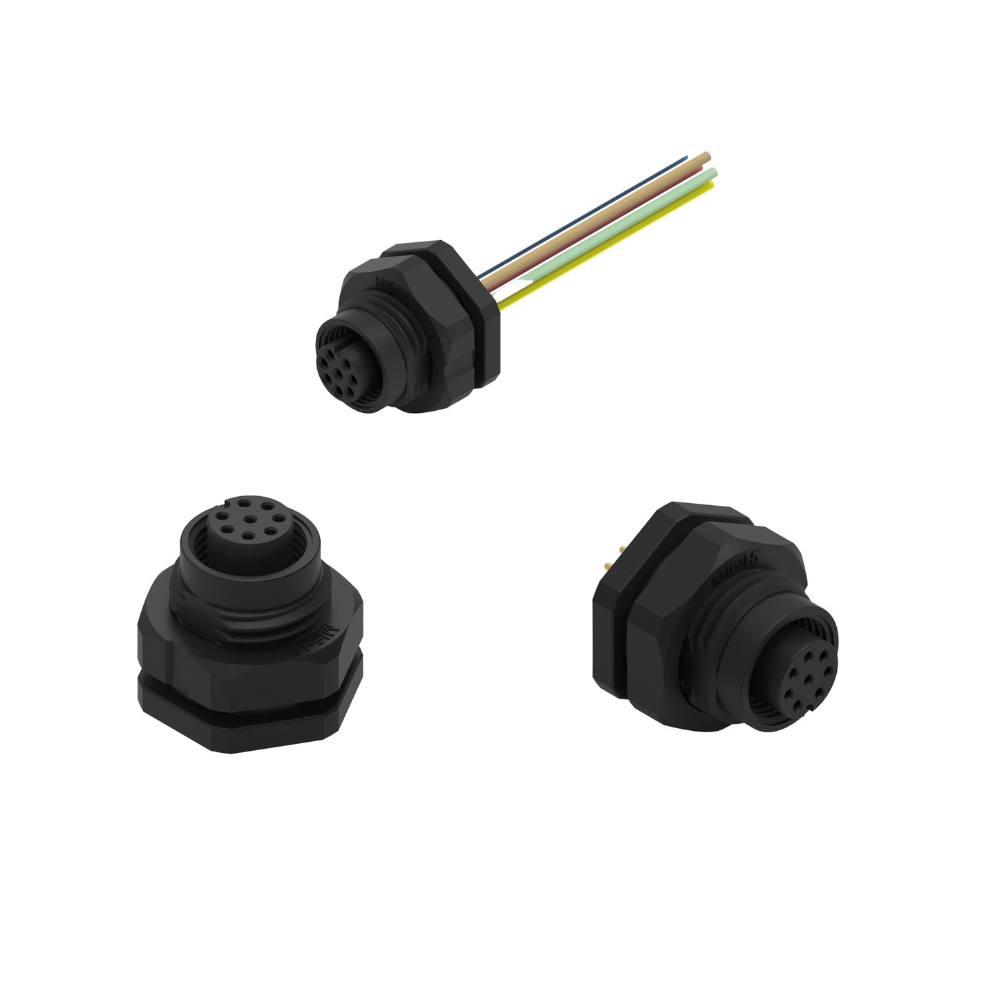 WR-CIRCM12 Screw Mating Panel Female Plastic Shell | Electromechanical ...