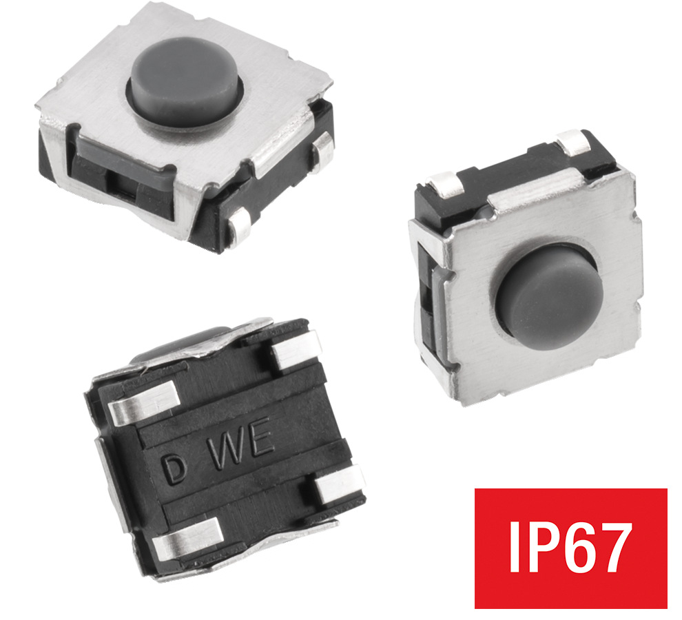 WS-TASV WS-TASV J-Hook SMT IP67 Tact Switch 6x6 mm | Electromechanical ...