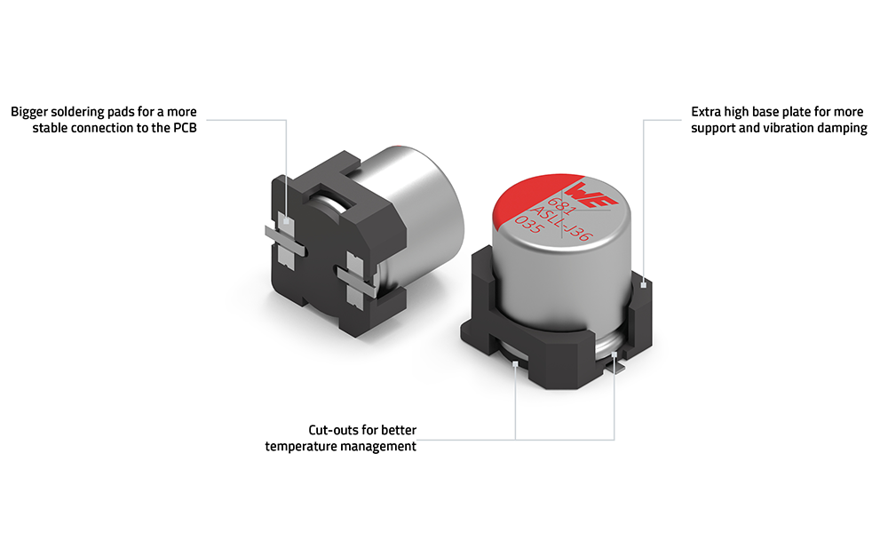 Customized vibration resistant capacitor